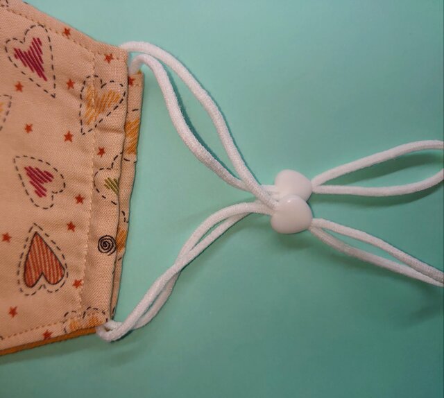 カントリー風♪ハート柄☆立体マスク | iichi ハンドメイド・クラフト作品・手仕事品の通販