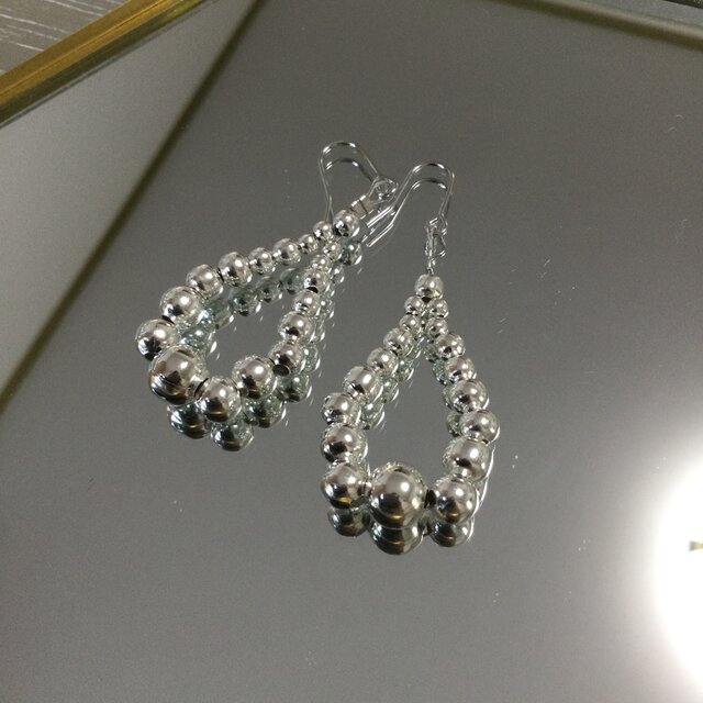 ナバホパールデザインピアスs3 | iichi ハンドメイド・クラフト作品・手仕事品の通販