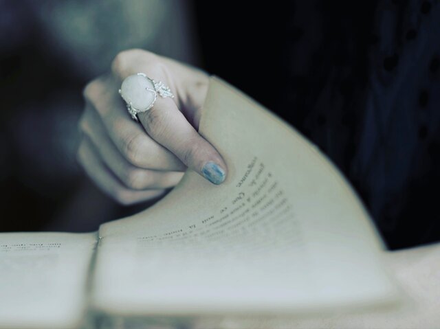 Silver ring「One morning scene」(Moonstone) | iichi ハンドメイド・クラフト作品・手仕事品の通販