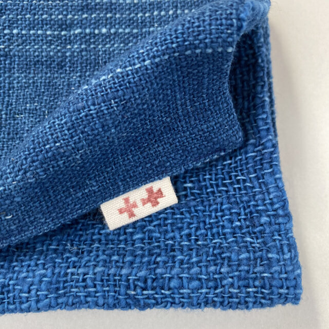大ハンカチ 通り雨(水色) | iichi ハンドメイド・クラフト作品・手仕事品の通販
