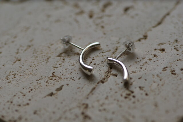 【charm】 twig silver pierce | iichi ハンドメイド・クラフト作品・手仕事品の通販