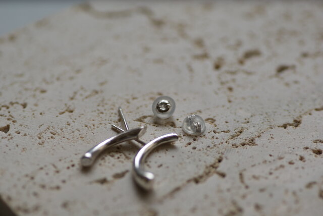 【charm】 twig silver pierce | iichi ハンドメイド・クラフト作品・手仕事品の通販