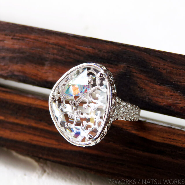 クォーツ＆トパーズ リング ＊ Quartz and Topaz Ring b | iichi 日々の暮らしを心地よくするハンドメイドやアンティークのマーケットプレイス