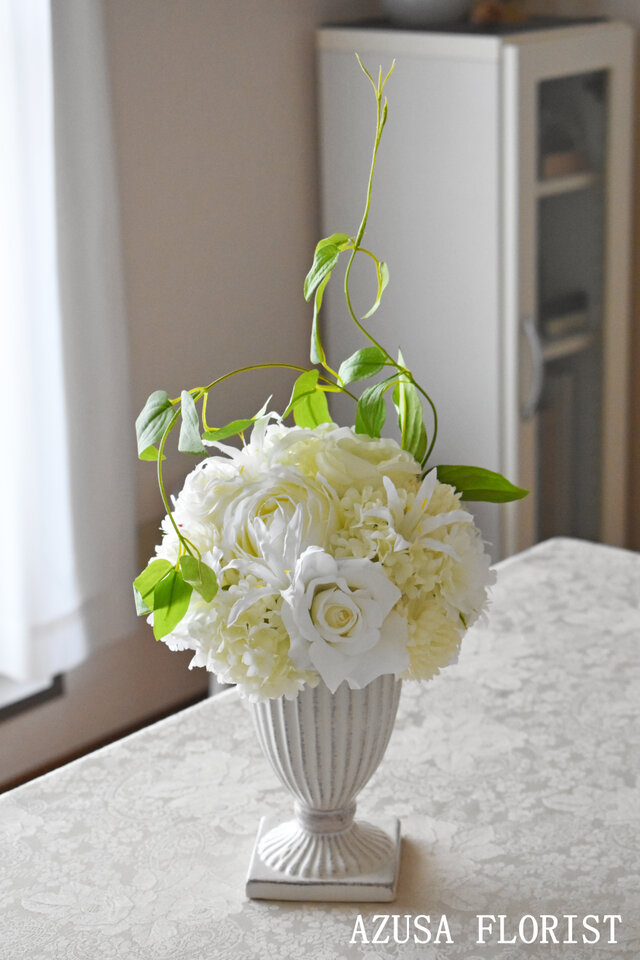 商品番号706「はじまり」アーティフィシャルフラワーアレンジ－ | iichi ハンドメイド・クラフト作品・手仕事品の通販