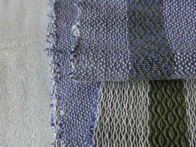 インテリアクロス 手織り布 リバーシブル パープル系140cm | iichi ハンドメイド・クラフト作品・手仕事品の通販