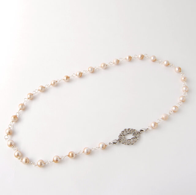 グラデーションパールの2wayマスクコード | iichi ハンドメイド・クラフト作品・手仕事品の通販