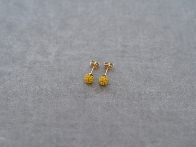 odango pierce ミモザ | iichi ハンドメイド・クラフト作品・手仕事品の通販