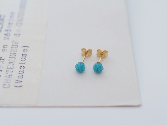 odango pierce ミズイロ | iichi ハンドメイド・クラフト作品・手仕事品の通販