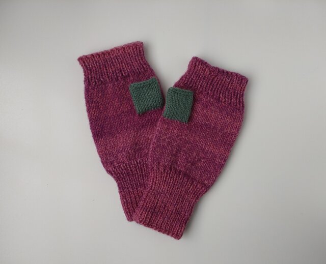 ハンドウォーマー 梅紫杢 | iichi 日々の暮らしを心地よくするハンドメイドやアンティークのマーケットプレイス