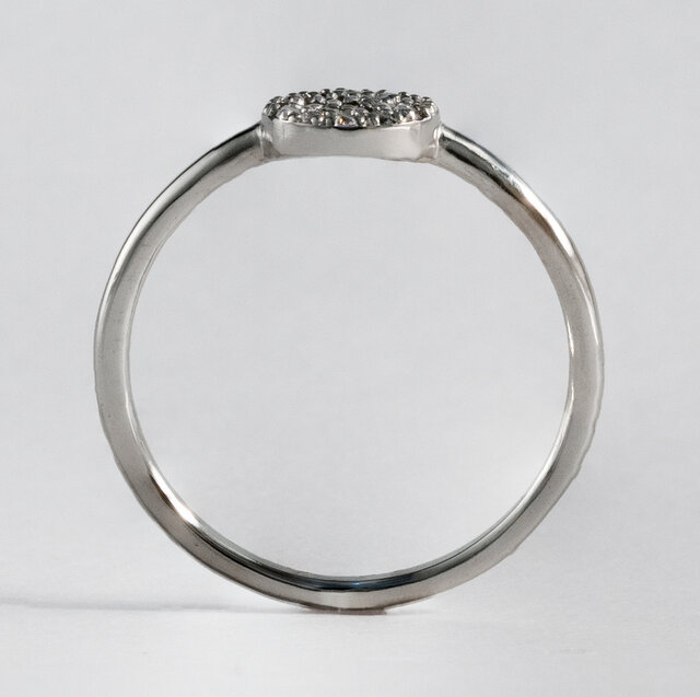 SV925(RH) キュービックジルコニア リング サークル-S / パヴェ | iichi 日々の暮らしを心地よくするハンドメイドやアンティークのマーケットプレイス