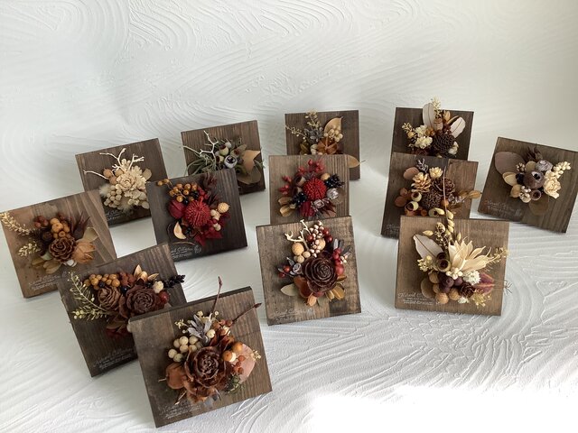 atelierBLUGRA八ヶ岳から 小さなフレームアレンジS01 | iichi ハンドメイド・クラフト作品・手仕事品の通販