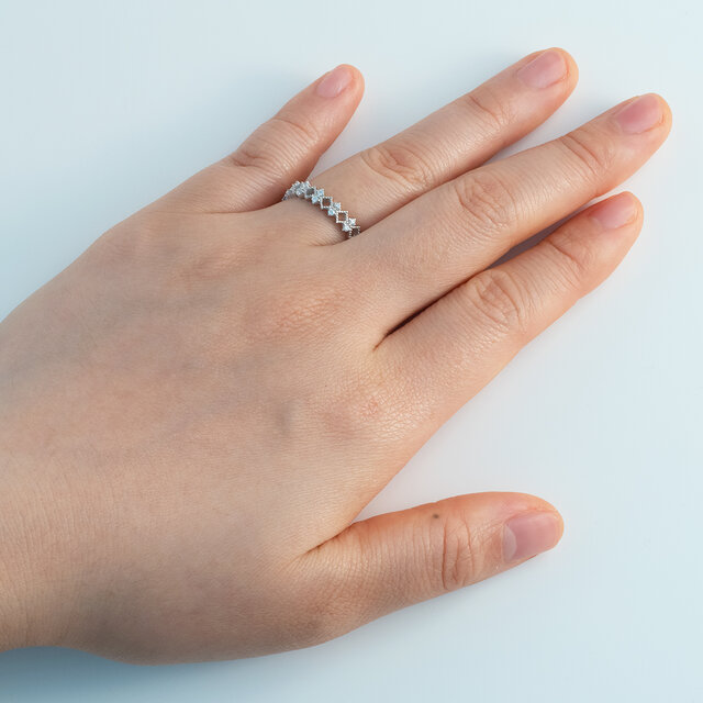 SV925(RH) キュービックジルコニア リング / クリスタッロ | iichi ハンドメイド・クラフト作品・手仕事品の通販