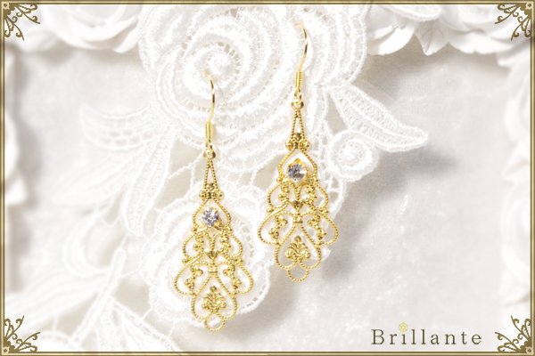 Graciane filigree pierced | iichi ハンドメイド・クラフト作品・手仕事品の通販