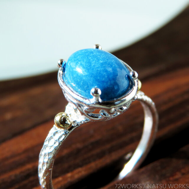 セルレライト リング / Ceruleite Ring | iichi ハンドメイド・クラフト作品・手仕事品の通販