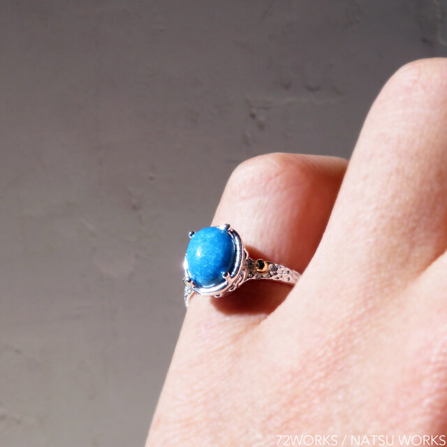 セルレライト リング / Ceruleite Ring | iichi ハンドメイド・クラフト作品・手仕事品の通販