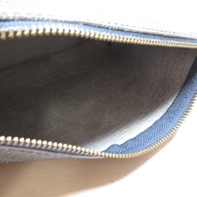 三角フリーポーチ・牛革・パールネイビー・型押しメッシュ・021 | iichi ハンドメイド・クラフト作品・手仕事品の通販