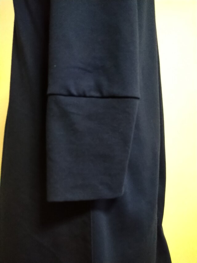 ソフトネイビーのシンプルチュニック。NPO-14 | iichi ハンドメイド・クラフト作品・手仕事品の通販