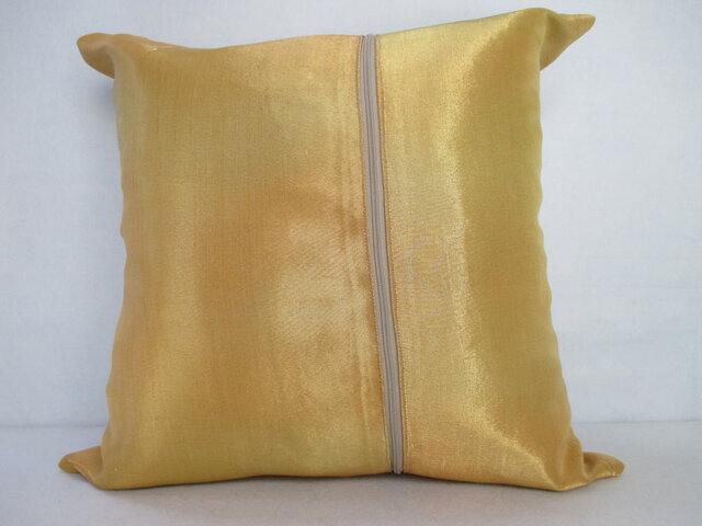 u34 裏地付 帯 クッションカバー(座布団.毛布)ファスナー 40x40cm | iichi ハンドメイド・クラフト作品・手仕事品の通販