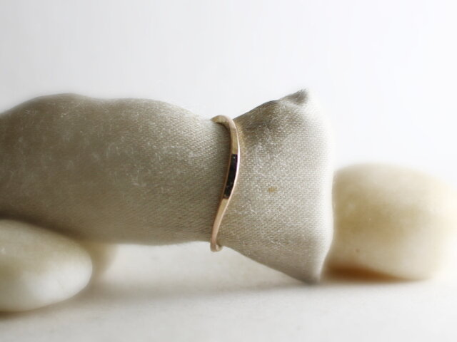 ピンクゴールドK18リング 0019 | iichi ハンドメイド・クラフト作品・手仕事品の通販