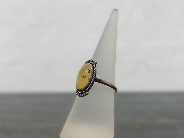 Yellow Opal ring #11 | iichi ハンドメイド・クラフト作品・手仕事品の通販