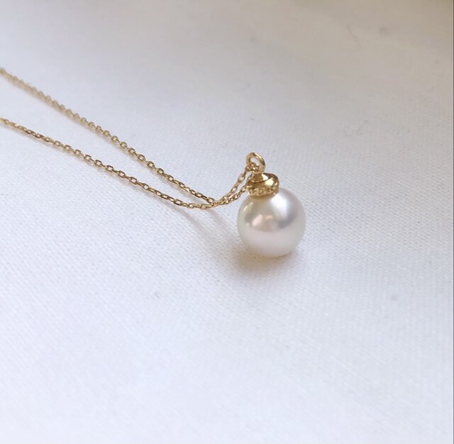 あこや真珠 K18 ピアス cr | iichi ハンドメイド・クラフト作品・手仕事品の通販