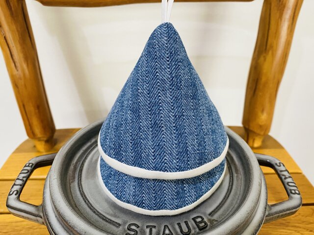 2個セット★三角鍋つかみ★staub★ストウブ 鍋つかみ ミトン | iichi ハンドメイド・クラフト作品・手仕事品の通販