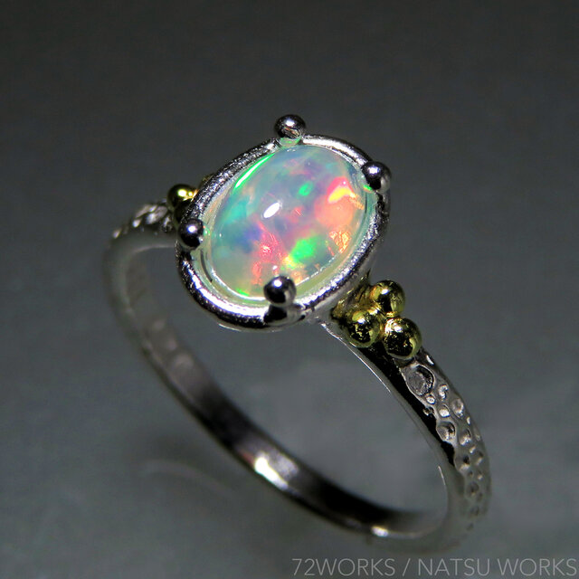 エチオピアオパール リング / Ethiopian Opal Ring … | iichi 日々の暮らしを心地よくするハンドメイドやアンティークのマーケットプレイス