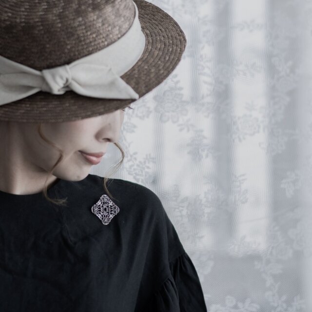 Silber brooch「Calm」 | iichi ハンドメイド・クラフト作品・手仕事品の通販