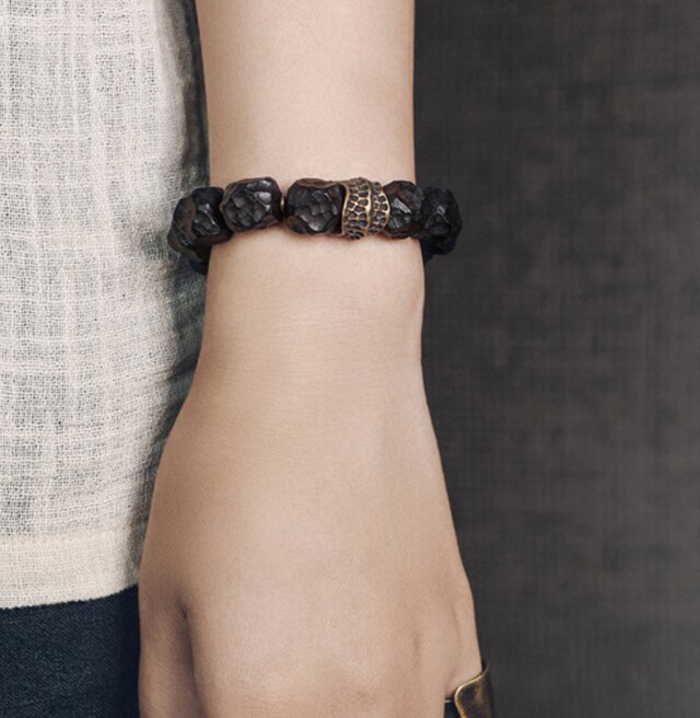 ＜受注制作＞黒檀のバングル メンズ レディース シンプル 0099 | iichi ハンドメイド・クラフト作品・手仕事品の通販