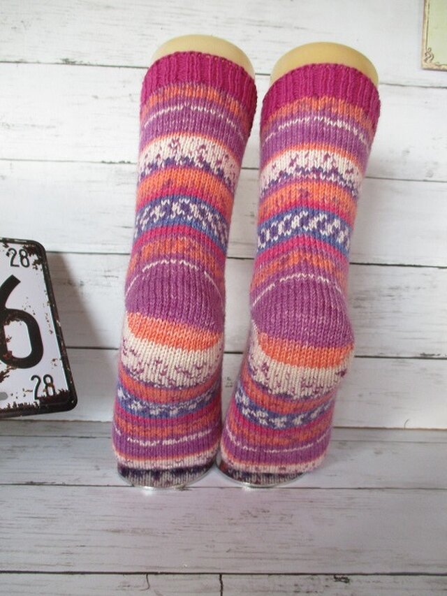 冷え取りソックス Opal Joy 9983 & KFS なでしこ | iichi ハンドメイド・クラフト作品・手仕事品の通販