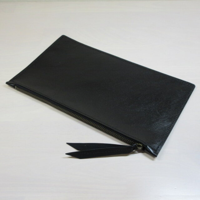 希少カンガルーレザー・A6対応・フラットマルチケース・0262 | iichi ハンドメイド・クラフト作品・手仕事品の通販