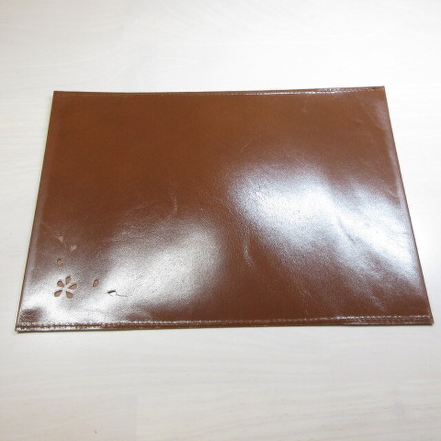 ハヤカワ文庫トールサイズ対応・「HANABIRA」シリーズ・ブラウン・スムースゴート・一枚革のブックカバー・0624 | iichi ハンドメイド・クラフト作品・手仕事品の通販