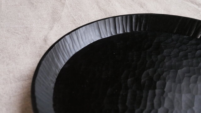 丸トレー300 黒 #0343 | iichi ハンドメイド・クラフト作品・手仕事品の通販