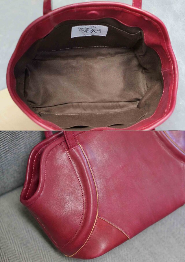 新作トートS#⁂サンプル価格品＃ESTRELA-wine | iichi ハンドメイド・クラフト作品・手仕事品の通販