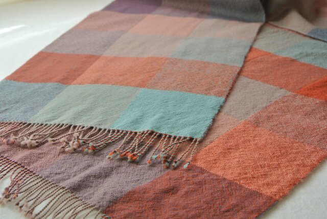 double cloth muffler #25 | iichi ハンドメイド・クラフト作品・手仕事品の通販