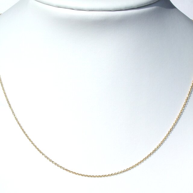 ☆送料無料☆40cm 14KGF極細（1mm）あずきチェーン | iichi ハンドメイド・クラフト作品・手仕事品の通販