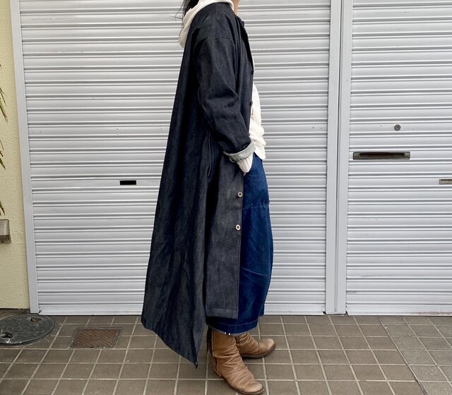 ユニセックス岡山産13.5ozデニムジャケット | iichi ハンドメイド・クラフト作品・手仕事品の通販