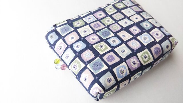 豆ポーチ リバティ Joshua | iichi ハンドメイド・クラフト作品・手仕事品の通販