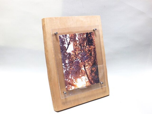 桜のおしゃれなフォトフレーム 栃の天然木 A5サイズ対応 （A5-1） | iichi ハンドメイド・クラフト作品・手仕事品の通販