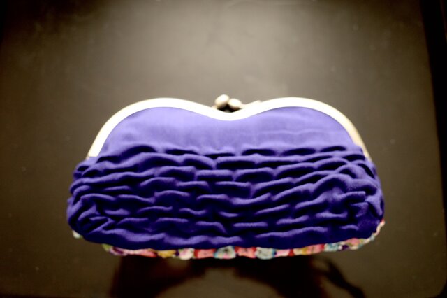 大正着物・縮緬（ちりめん）Smockingがま口 | iichi ハンドメイド・クラフト作品・手仕事品の通販