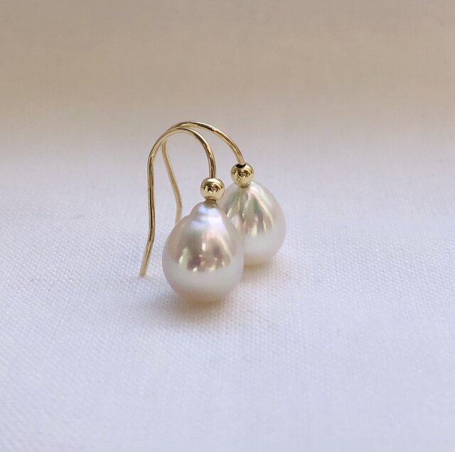 あこや drop ピアス pd | iichi 日々の暮らしを心地よくするハンドメイドやアンティークのマーケットプレイス