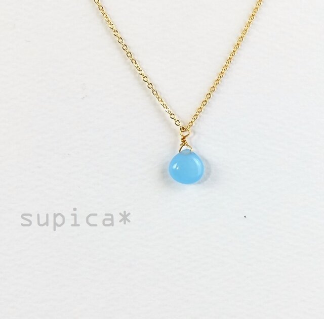 s229-G187 ブルージェイドの40-50ネックレス | iichi 日々の暮らしを心地よくするハンドメイドやアンティークのマーケットプレイス