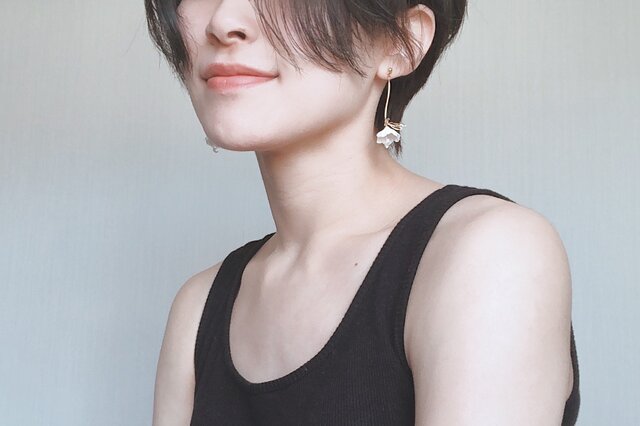 Anemone Stem Earrings | iichi ハンドメイド・クラフト作品・手仕事品の通販