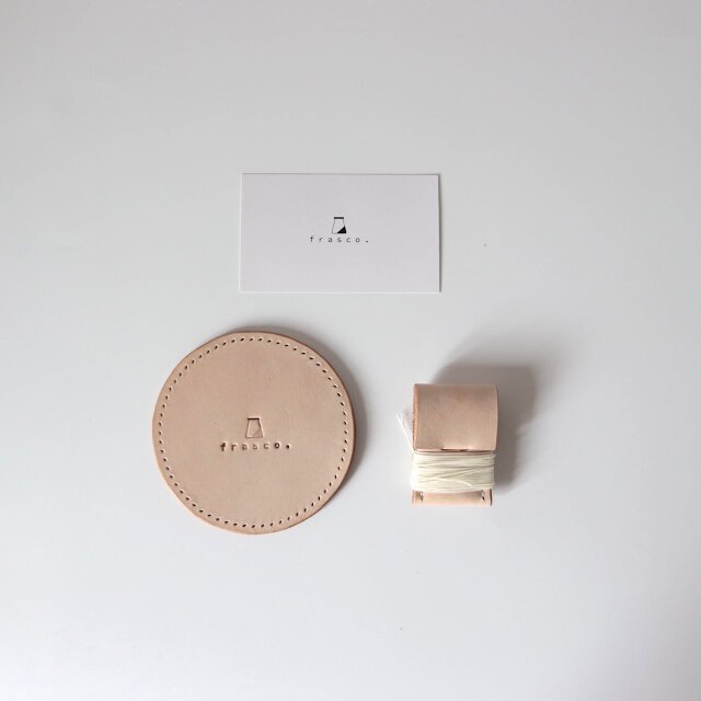 【コーヒーブレイク】×【愛着】ホームクラフトキット leather coaster | iichi ハンドメイド・クラフト作品・手仕事品の通販