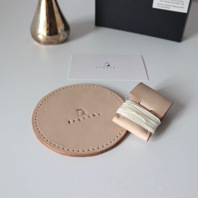 【コーヒーブレイク】×【愛着】ホームクラフトキット leather coaster | iichi ハンドメイド・クラフト作品・手仕事品の通販