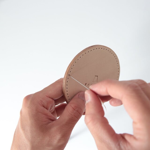 【コーヒーブレイク】×【愛着】ホームクラフトキット leather coaster | iichi ハンドメイド・クラフト作品・手仕事品の通販