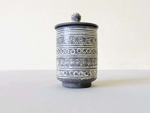 蓋付湯呑＊ねずみ志野/印紋Lsize | iichi ハンドメイド・クラフト作品・手仕事品の通販