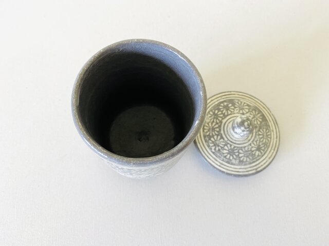 蓋付湯呑＊ねずみ志野/印紋Lsize | iichi ハンドメイド・クラフト作品・手仕事品の通販