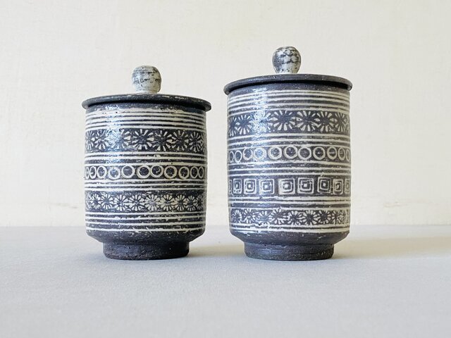 蓋付湯呑＊ねずみ志野/印紋Lsize | iichi ハンドメイド・クラフト作品・手仕事品の通販