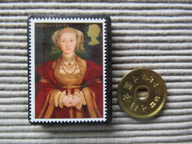 イギリス 切手ブローチ 7961 | iichi ハンドメイド・クラフト作品・手仕事品の通販